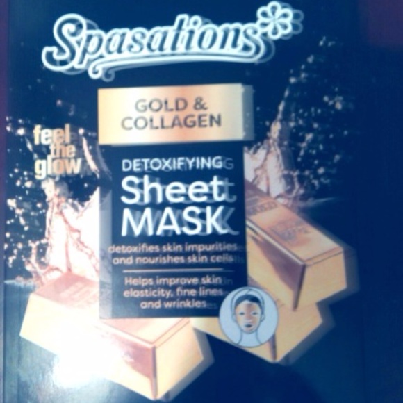 Spasations by Spalogix | Other | Spasations Gold Collagen Sheet Mask 2 ...